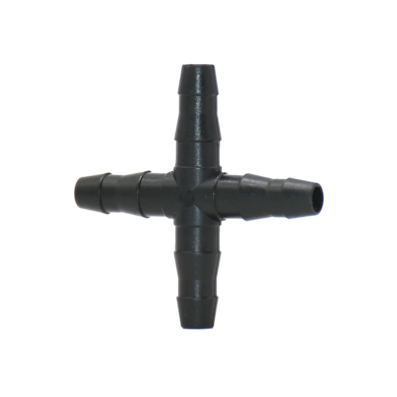 1/4" Cross water Connector 4 way water splitter 4/7 hose garden ...