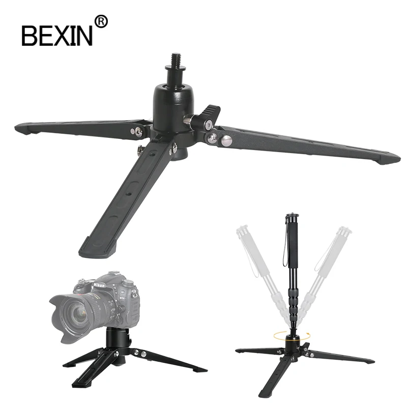 Universal Mini Three Feet With Stabilizers Photography Monopod ...
