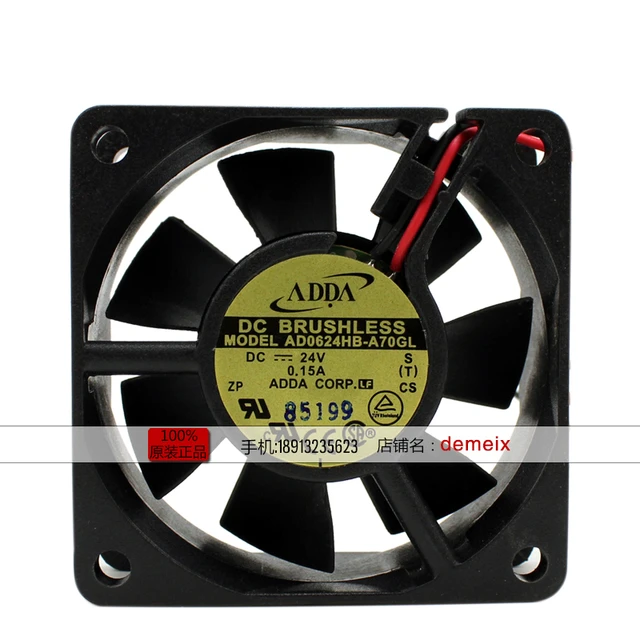 original AD0624HB-A70GL 6025 24V 0.15A 6 cm ball inverter DC fan ...