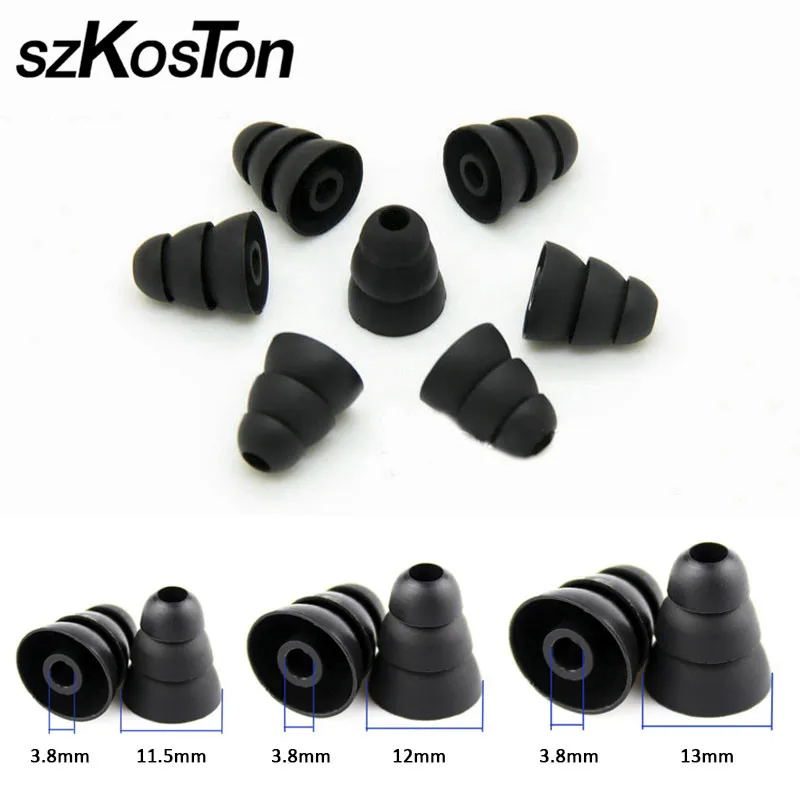 12pcs Silicone In-Ear Earphone Covers Cap Replacement Earbud Bud Tips ...