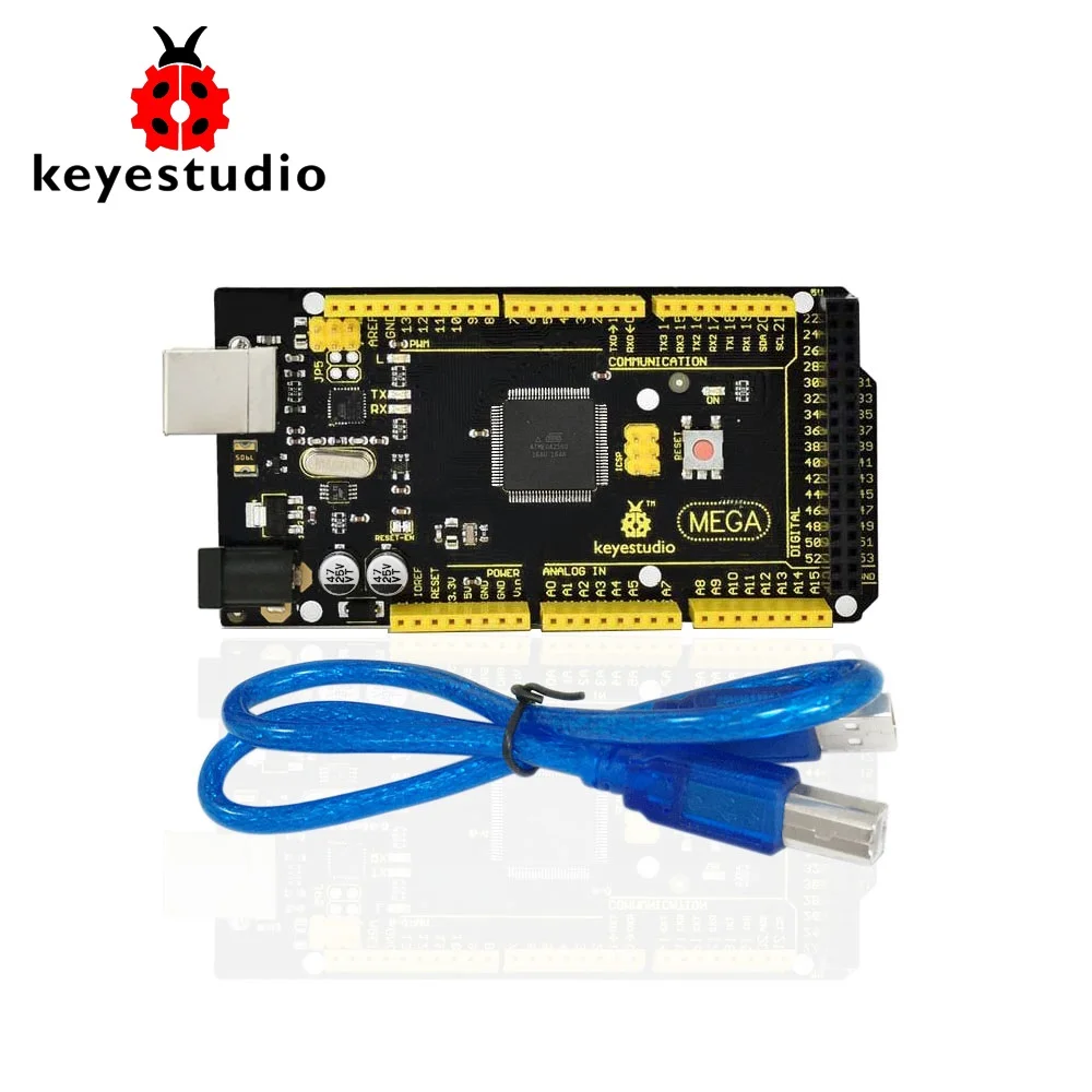 1Pcs Keyestudio Mega Development 2560 R3 Board+ USB Cable+Manual For Arduino Mega|keyestudio r3 ...