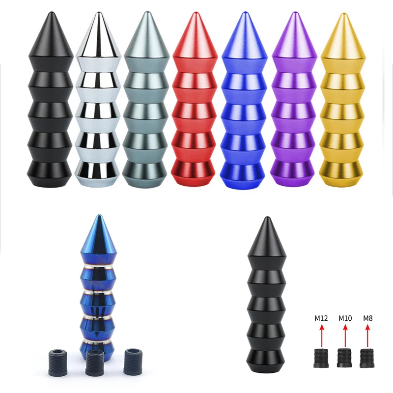 Car-Styling-Aluminum-Bullet-Shape-Blue-Burnt-Gear-Shift-Knob-For-Honda ...