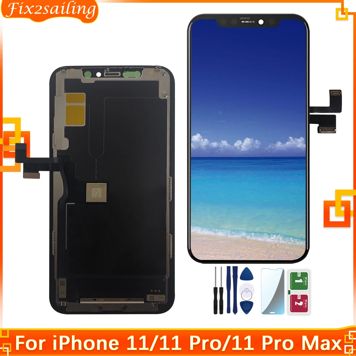 LCD For iPhone 11 11Pro 11 Pro Max LCD Display With 3D Touch Screen ...