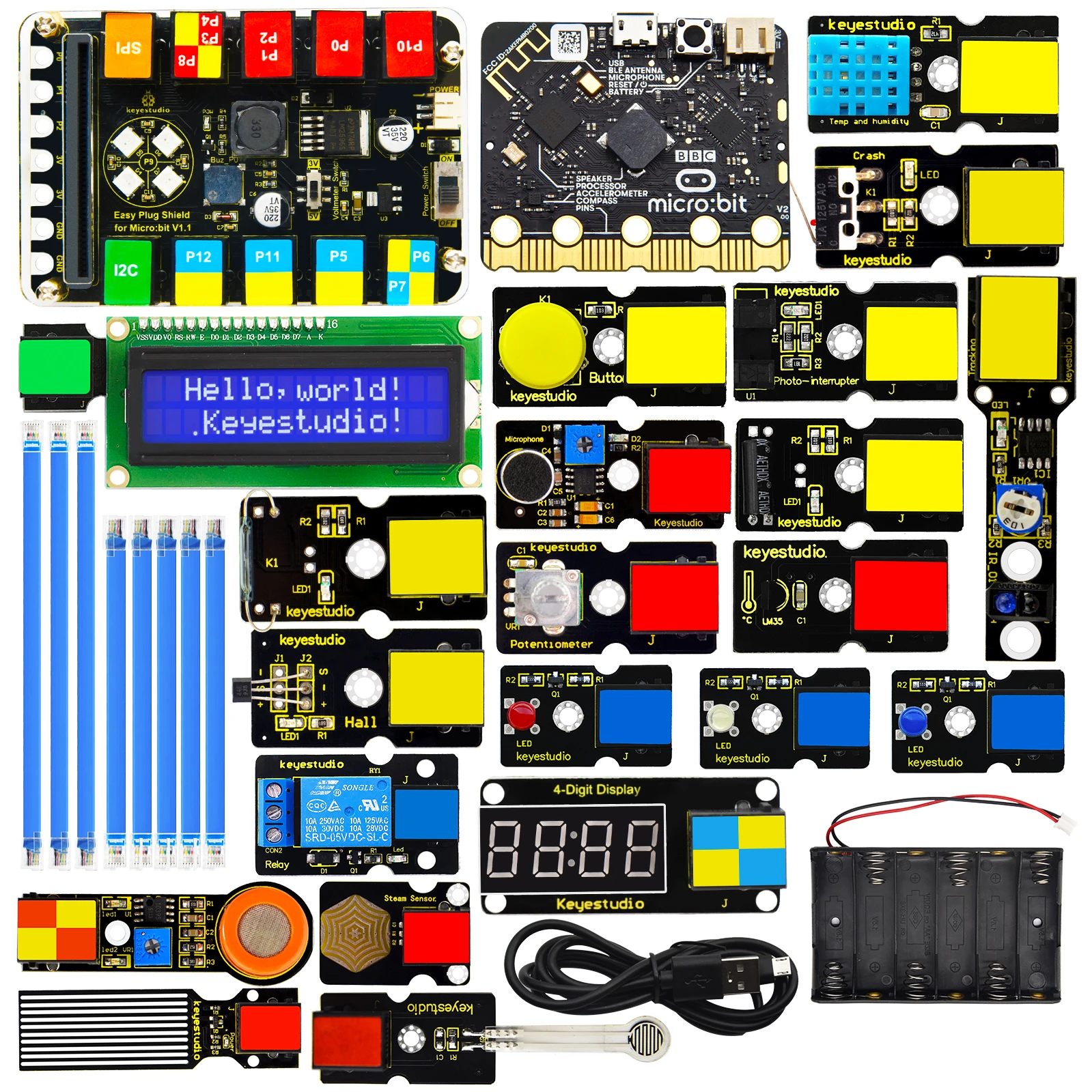 Keyestúdio-kit Iniciante Para Programação Gráfica Micro Bit V2 ...