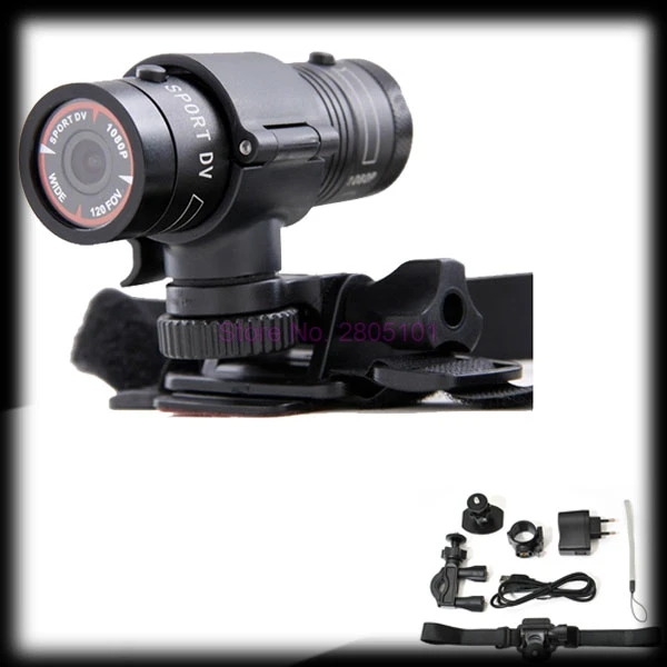 Dhl 또는 ems 20pcs F9 풀 HD 1080P 액션 헬멧 카메라 지원 TF 카드 자전거 카메라, 120 도 광각 렌즈 ...