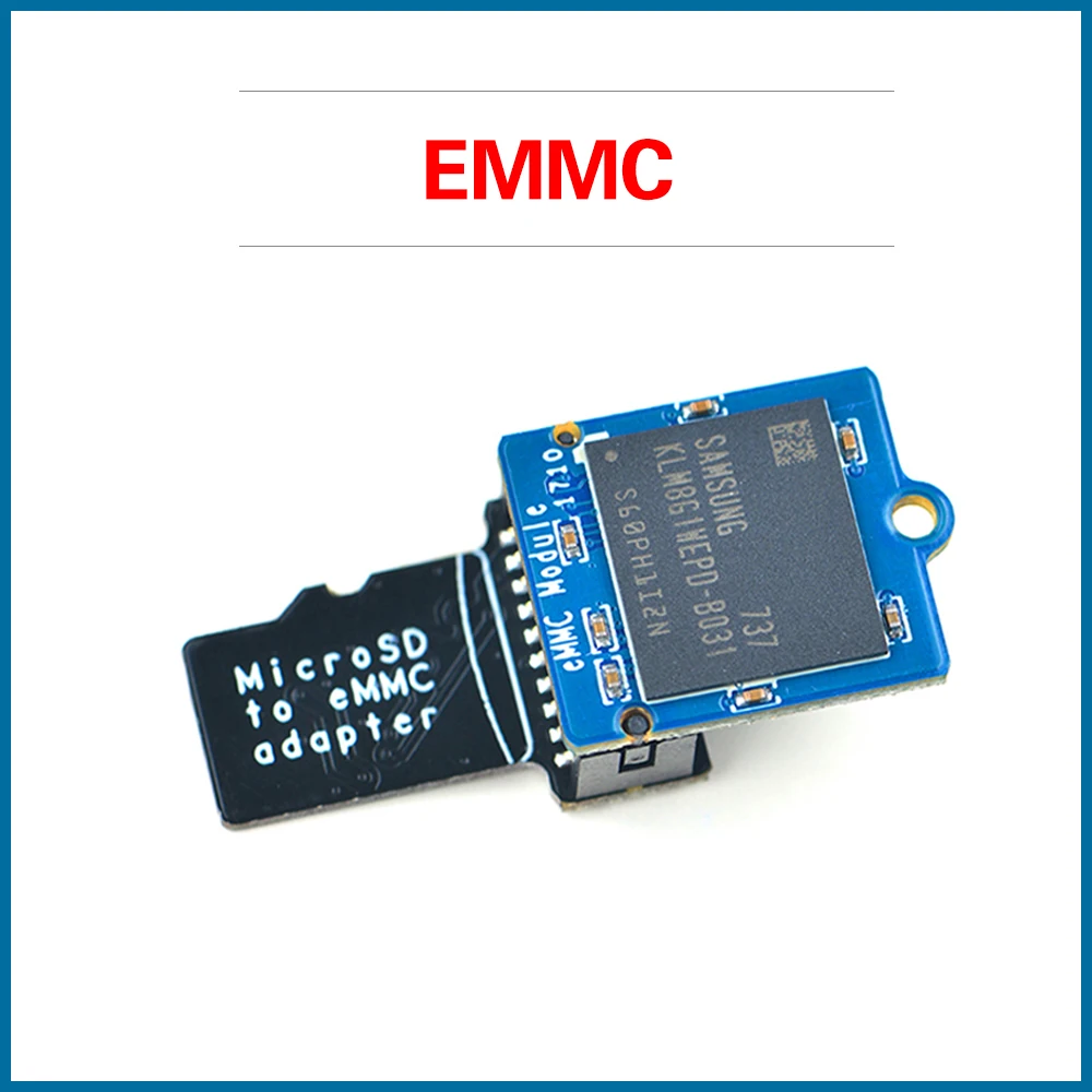 S 로봇 EMMC 모듈, 8GB 16GB 32GB 64GB microSD 턴 eMMC 어댑터 T2 포함|데모보드 액세사리 ...