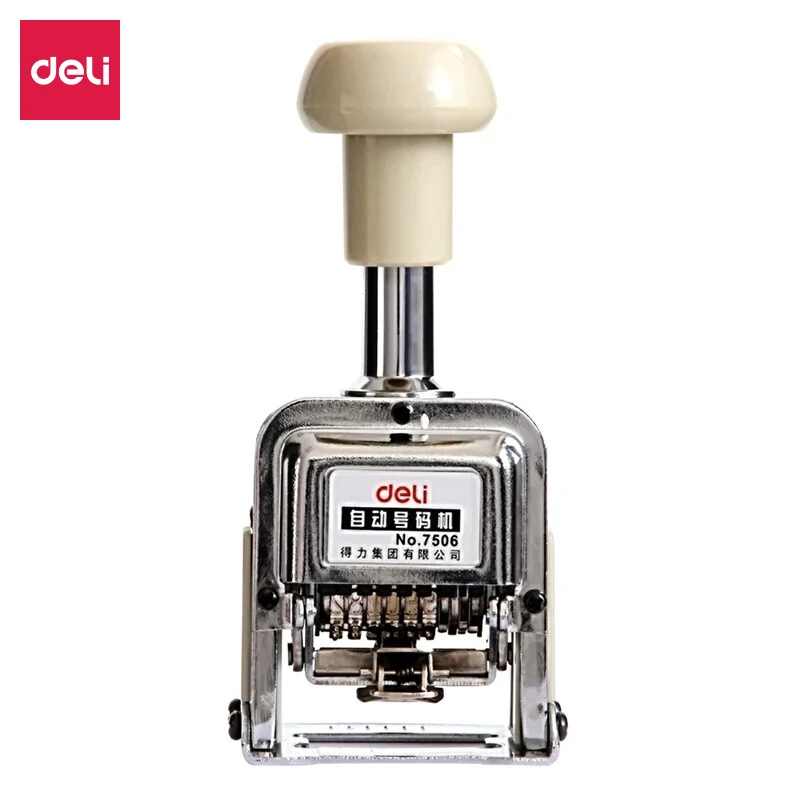 Deli 6 Digital Financial Office Automatic Numbering Machine / Coding ...