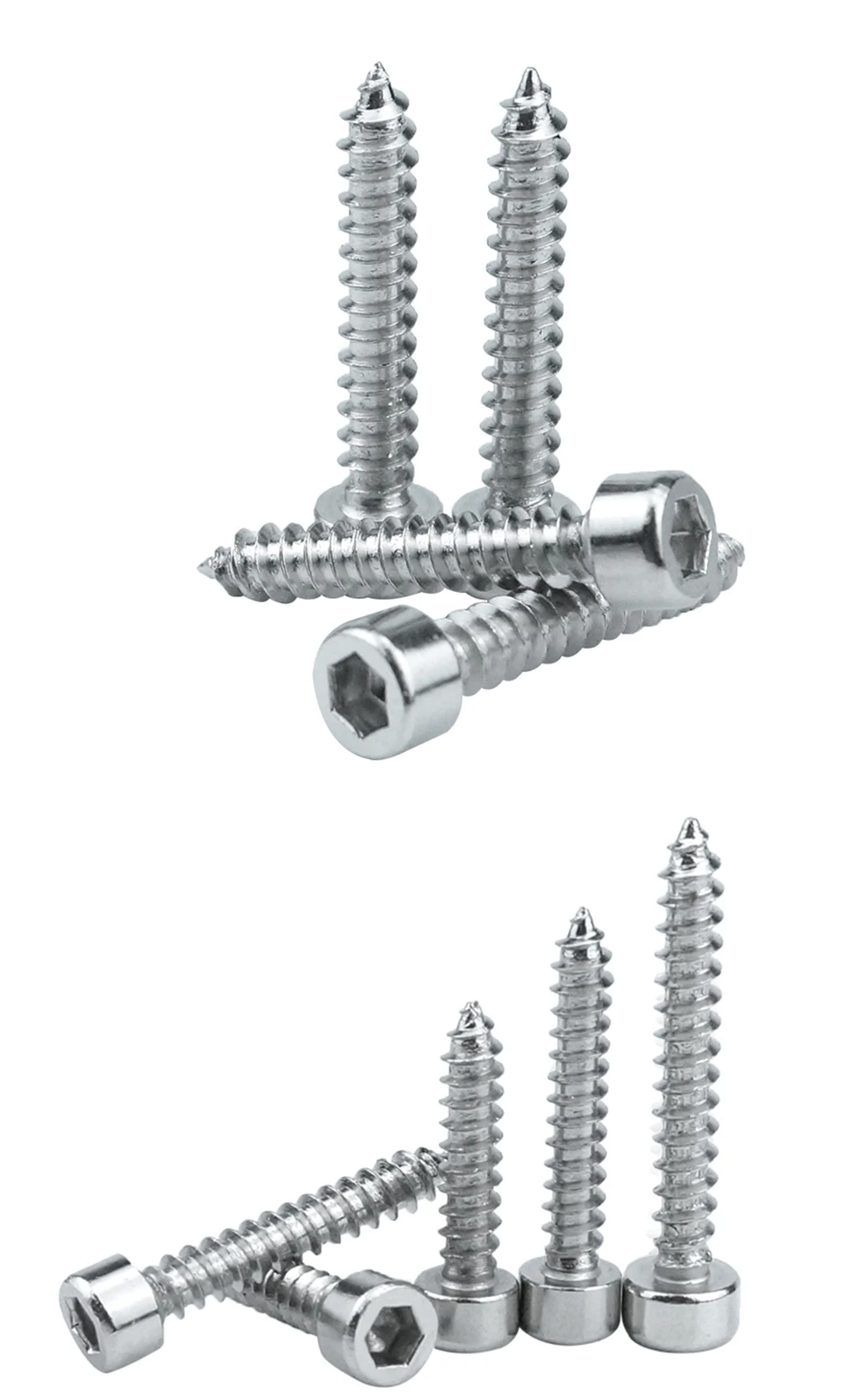 VIS,Black-M3 50pcs-8mm--100 Pièces M2 M2.6 M3 M4 M5 M6 Hexagone À Six Pans Creux Vis ...