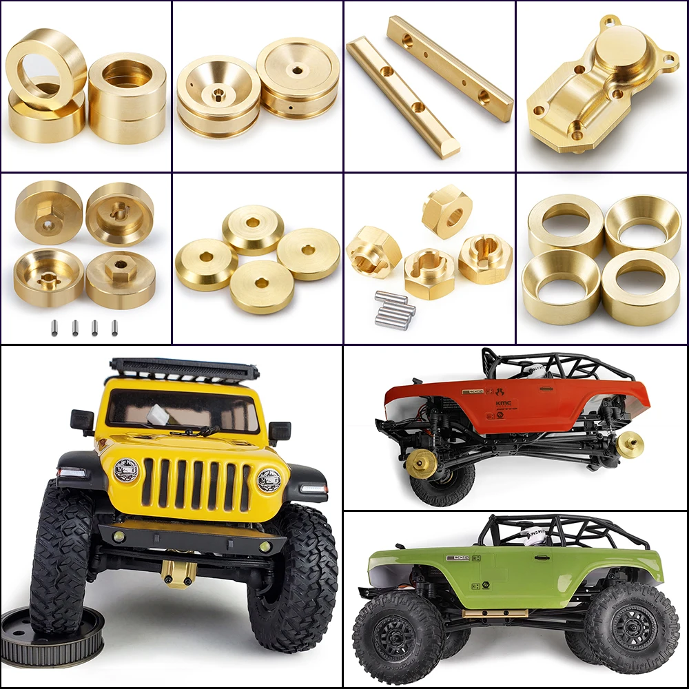 Brass Heavy Counterweight Wheels Hex Differential Cover Lowering ...