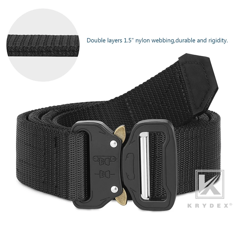 Krydex 1.5” Tactics Rigger's Duty Belt For Hunting Shooting Stiffened 2 ...