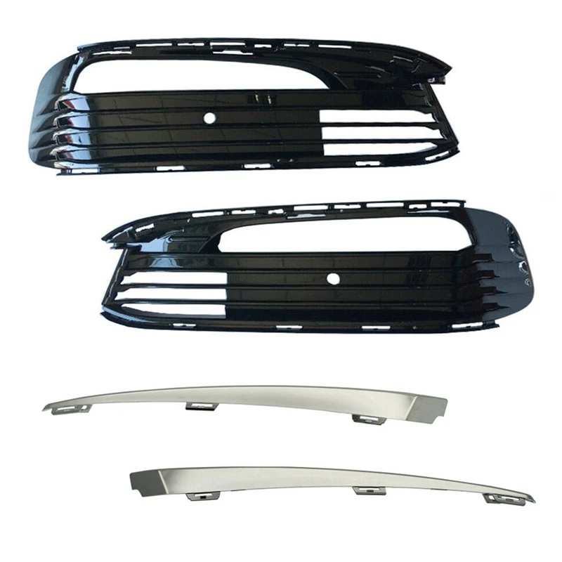 Front Bumper Fog Lights Mesh Grille Cover Trim 51117358789 51117358790 ...