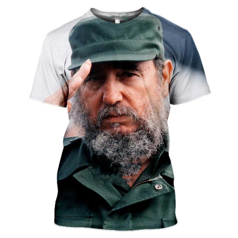 Cuba Fidel Castro Che Guevara Men's T-shirt 3D Print Women Summer Short ...