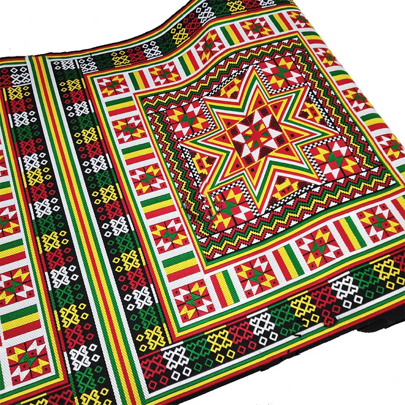 1M-Flower-Colorful-Jacquard-Webbing-Embroidery-Woven-Ribbon-DIY ...