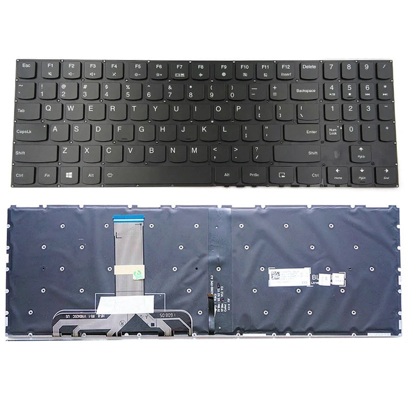 US English Backlit Laptop Keyboard Replacement for Lenovo Legion Y530-15ICH 81FV Y530-15ICH-1060 ...