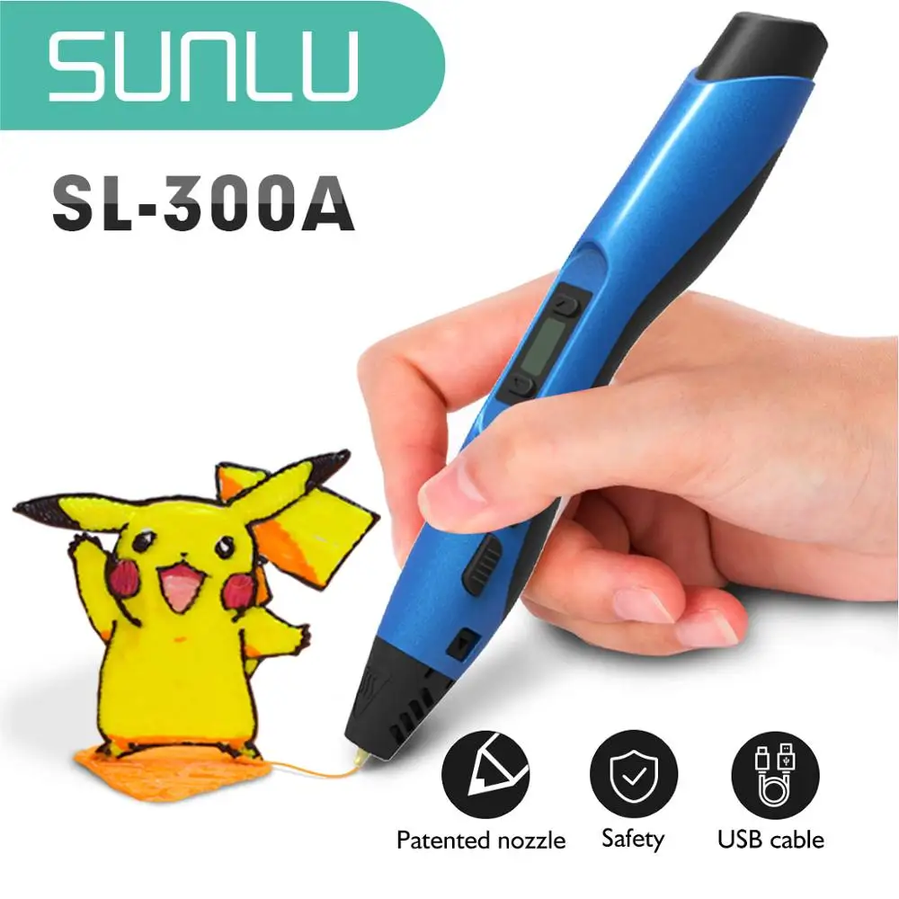 SUNLU Bolígrafo 3D de SL 300A con alta calidad para niños y padres, bolígrafo de impresión 3D ...