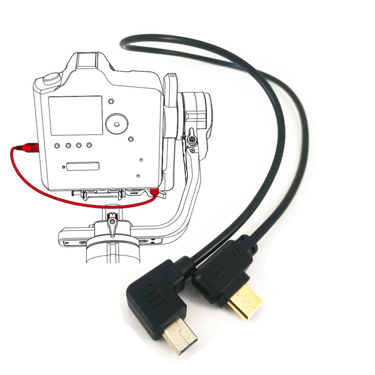 Type-C-to-Mini-USB-Camera-Control-Cable-for-ZHIYUN-Crane-2S-3S-Crane2s ...