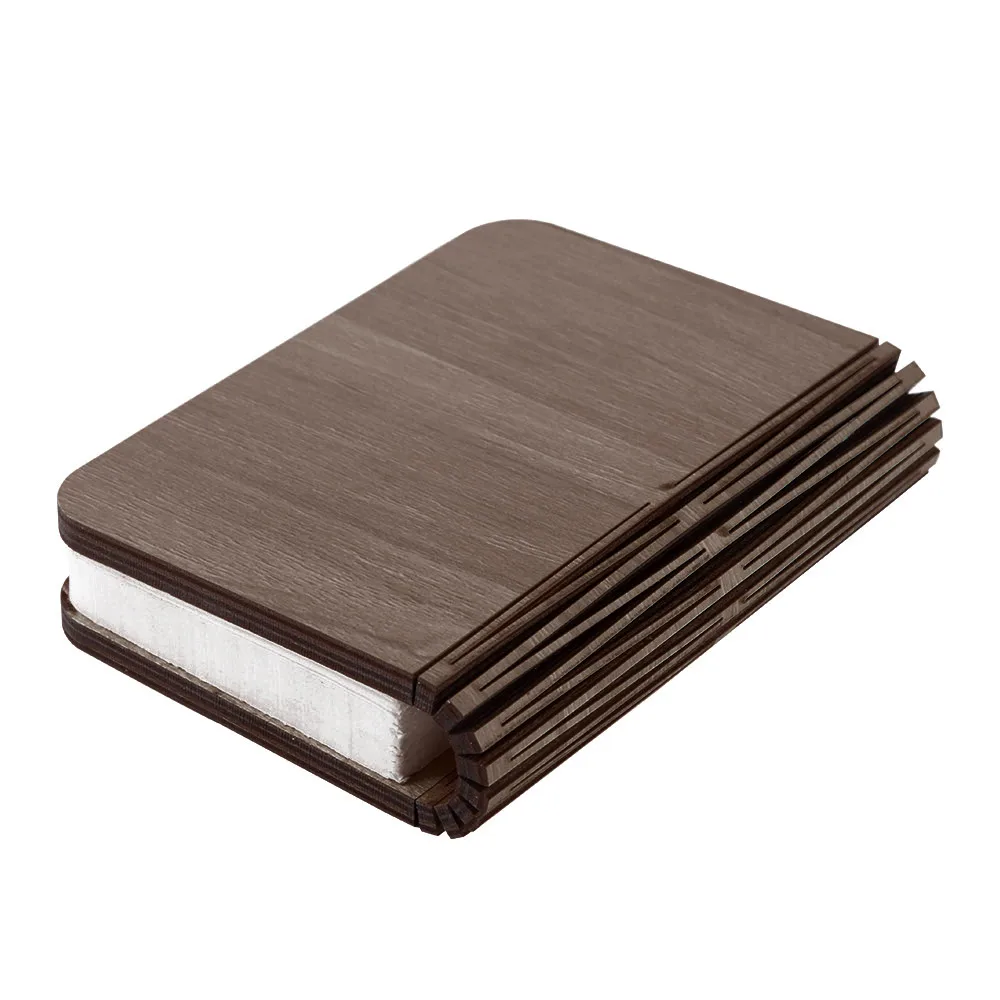 Портативный Usb Перезаряжаемый светодиодный магнитный складной деревянный книжный светильник