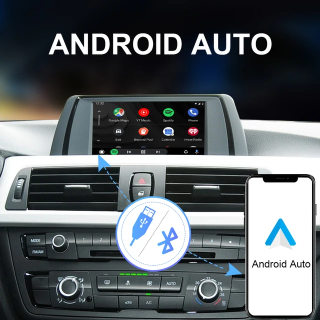 ISUDAR Wireless Carplay Android Auto Module AI Box For BMW F10 F20 F30 ...
