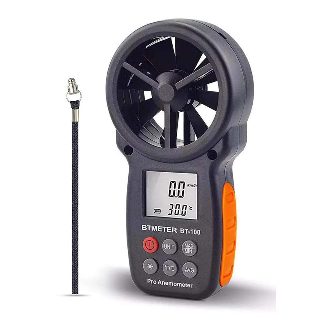BTMETER BT 100 Digital Anemometer Handheld Wind Speed Meter For