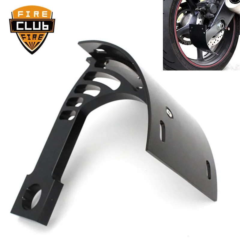 1"Axle License Number Holder plate Mount Curved Vertical For Motorcycle ...