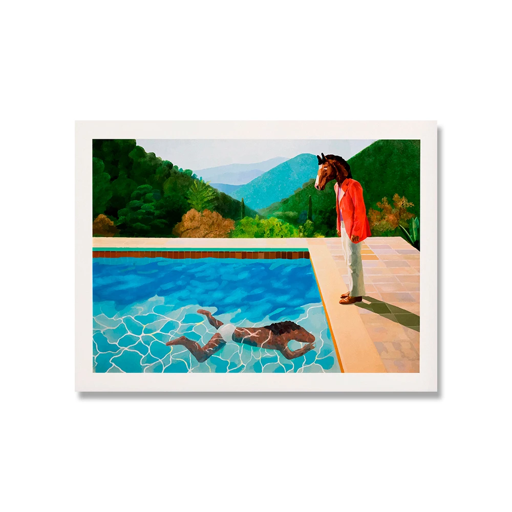 David Hockney Man In Pool