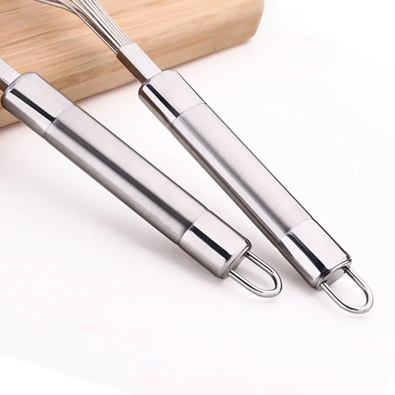 Stainless Steel Stirrer Mixing Mixer Egg Beater Foamer Rotate Hand Push ...