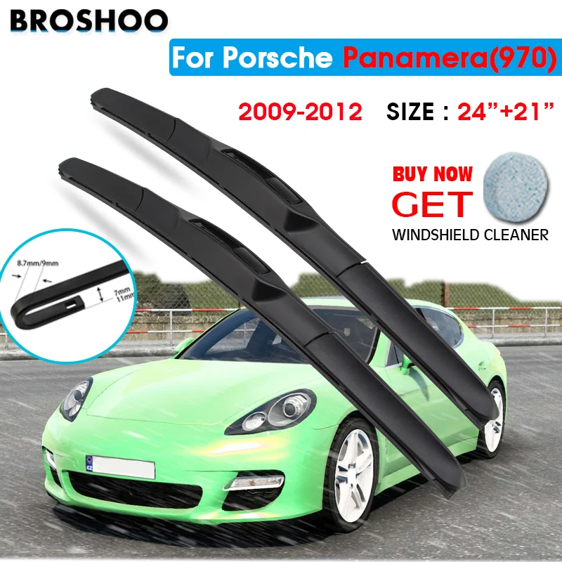 Car Wiper Blade For Porsche Panamera(970) 24"+21" 2009-2012 Windscreen ...