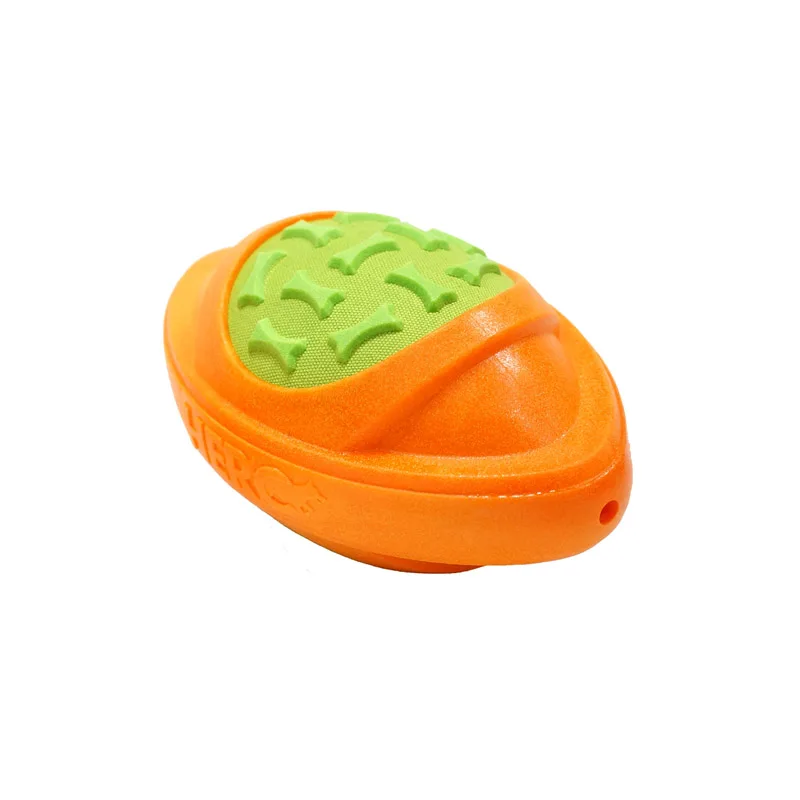 CAITEC Dog Toys Football for Dogs Floatable Squeaky Hard and Firm Fit ...
