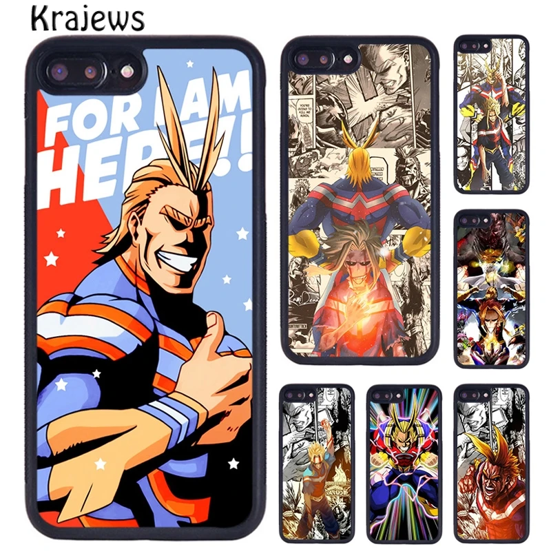 Krajews My Hero Academia All Might Phone Case Cover For iPhone 14 5 6 7 ...