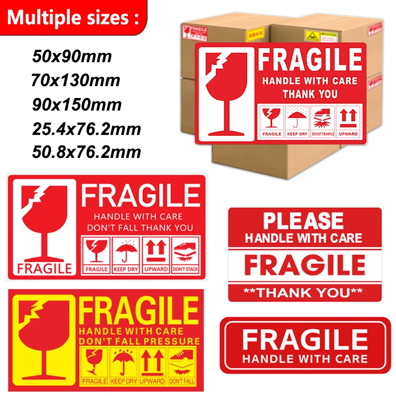 Fragile Warning Label Stickers Logistics Accessories Hazard The Goods ...