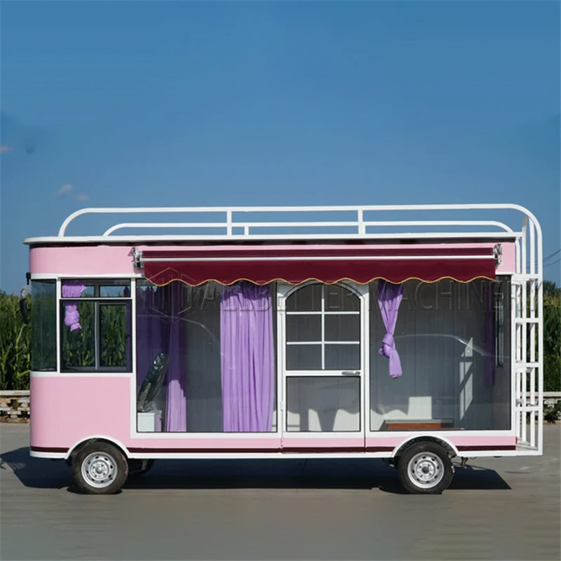 Street Food Bus Bbq Kitchen Pizza Taco Truck Cheese Hot Dog Van Full ...