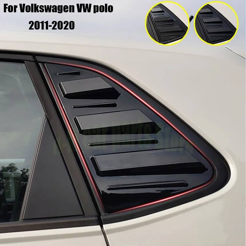 For Vw Polo 2011-2020 Rear Windows Triangle Blinds Cover Stickers ...
