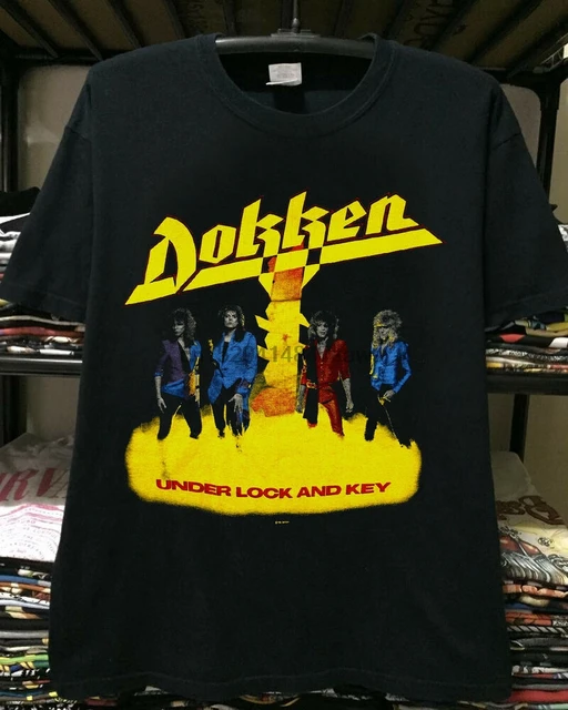 Vintage Dokken Shirt Under Lock And Key 1980s Concert Shirt, 43% OFF