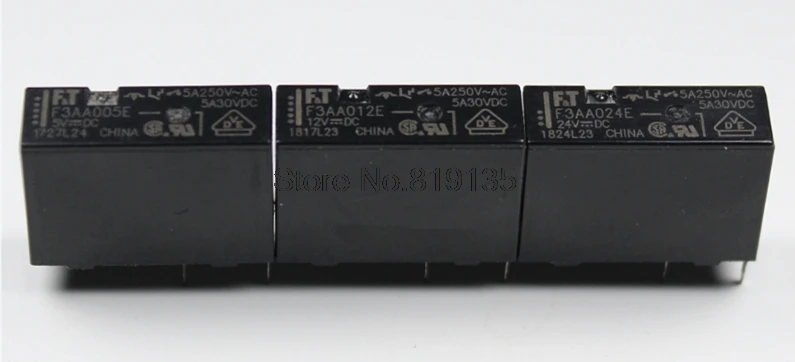 Power Relay F3AA005E F3AA012E F3AA024E 5v 12v 24v 5A 4pin DC5V DC12V DC24V New Original|Relays ...