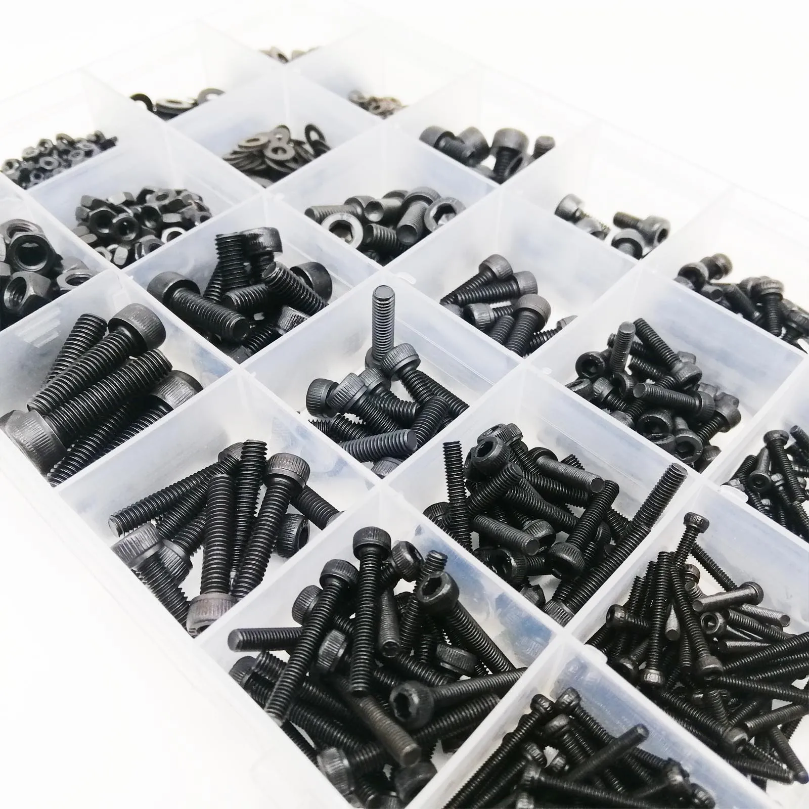 VIS,set D 2100pcs--Kit'assortiment de rondelles'écrou, 400-2100 pièces, M1.6 M2 M2.5 M3 M4 ...