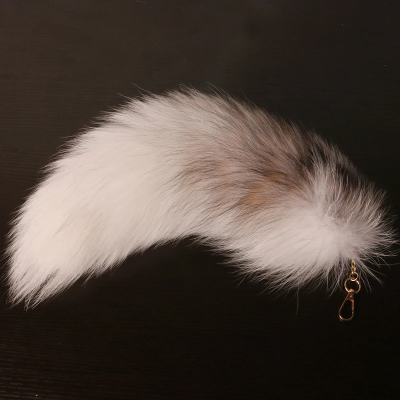 Cute-Wolf-Fox-Tail-Fur-Car-Keychains-For-Women-Men-Pompom-Pendant-Key ...