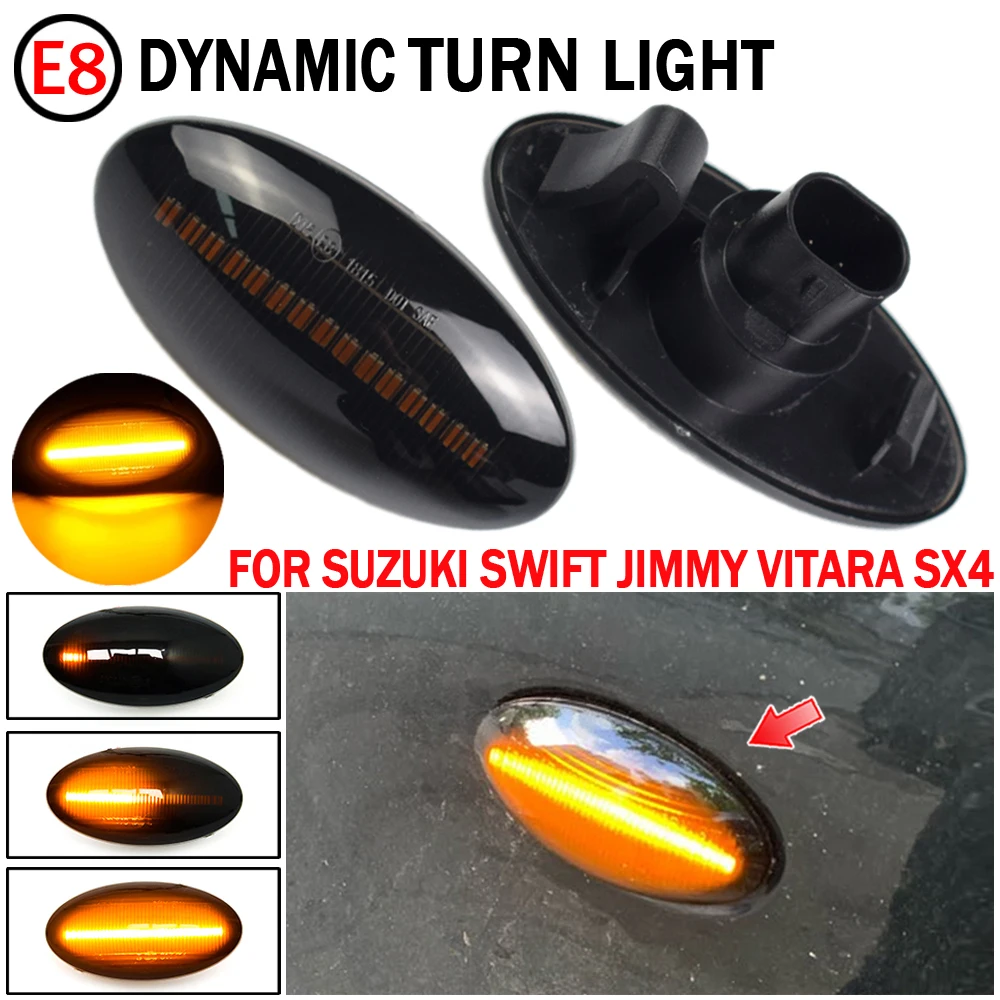 2pcs-Dynamic-LED-Side-Marker-Turn-Signal-Lights-Indicator-Amber ...