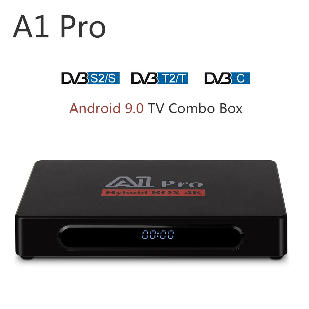 A1 Pro 4K Android 9,0 TV Box Amlogic S905D 1GB 8GB DVB T2 sintonizador ...