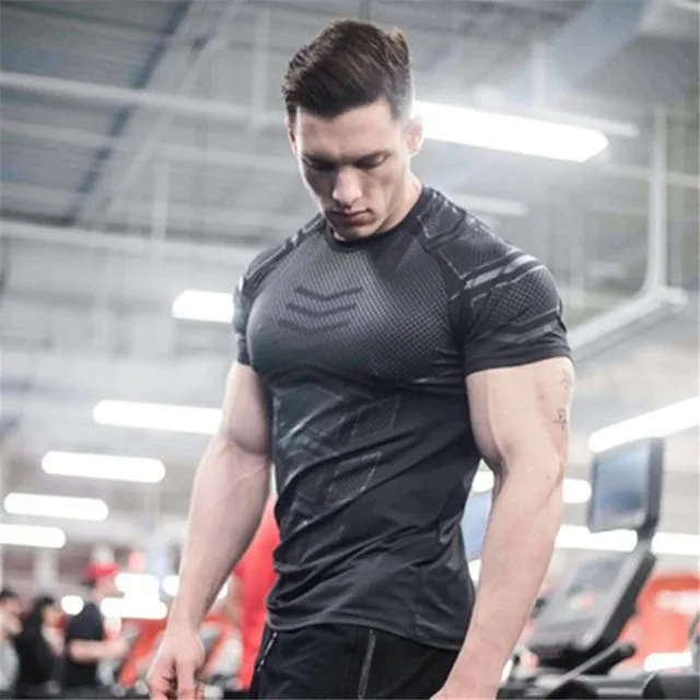 Men’s Gym and Bodybuilding Breathable T shirt - Men's Fitness Apparel ...