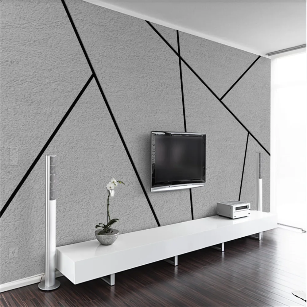 XUE SU Custom wallpaper 8D mural Nordic minimalist personality abstract ...