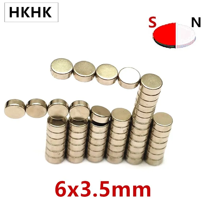 50PC-Diametrically-Neodymium-Magnet-6x3-5-mm-6mm-Magnetic-encoder ...