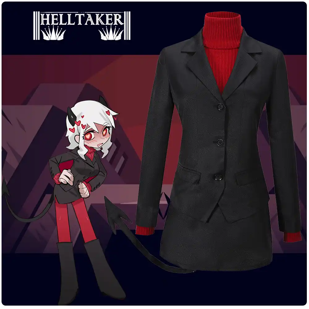 Game Helltaker the awesome demon Justice Cosplay Costume Adult Women ...