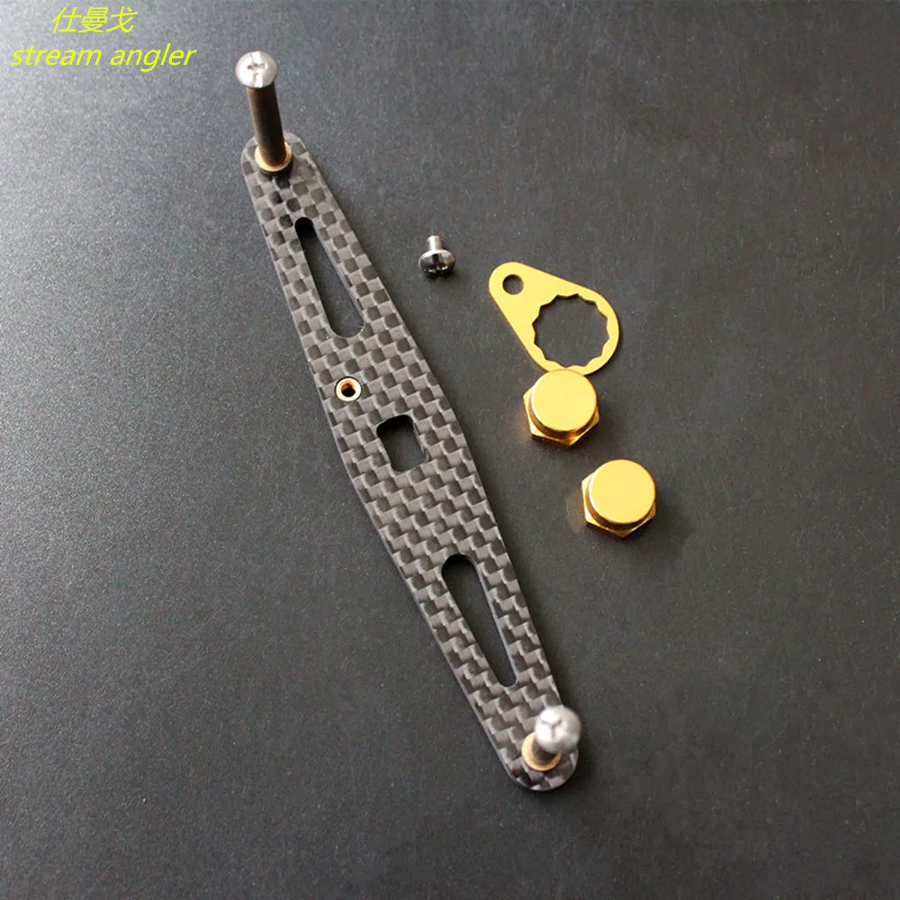 Review straight carbon handle reel rocker arm 8mm*5mm diy accessories ...