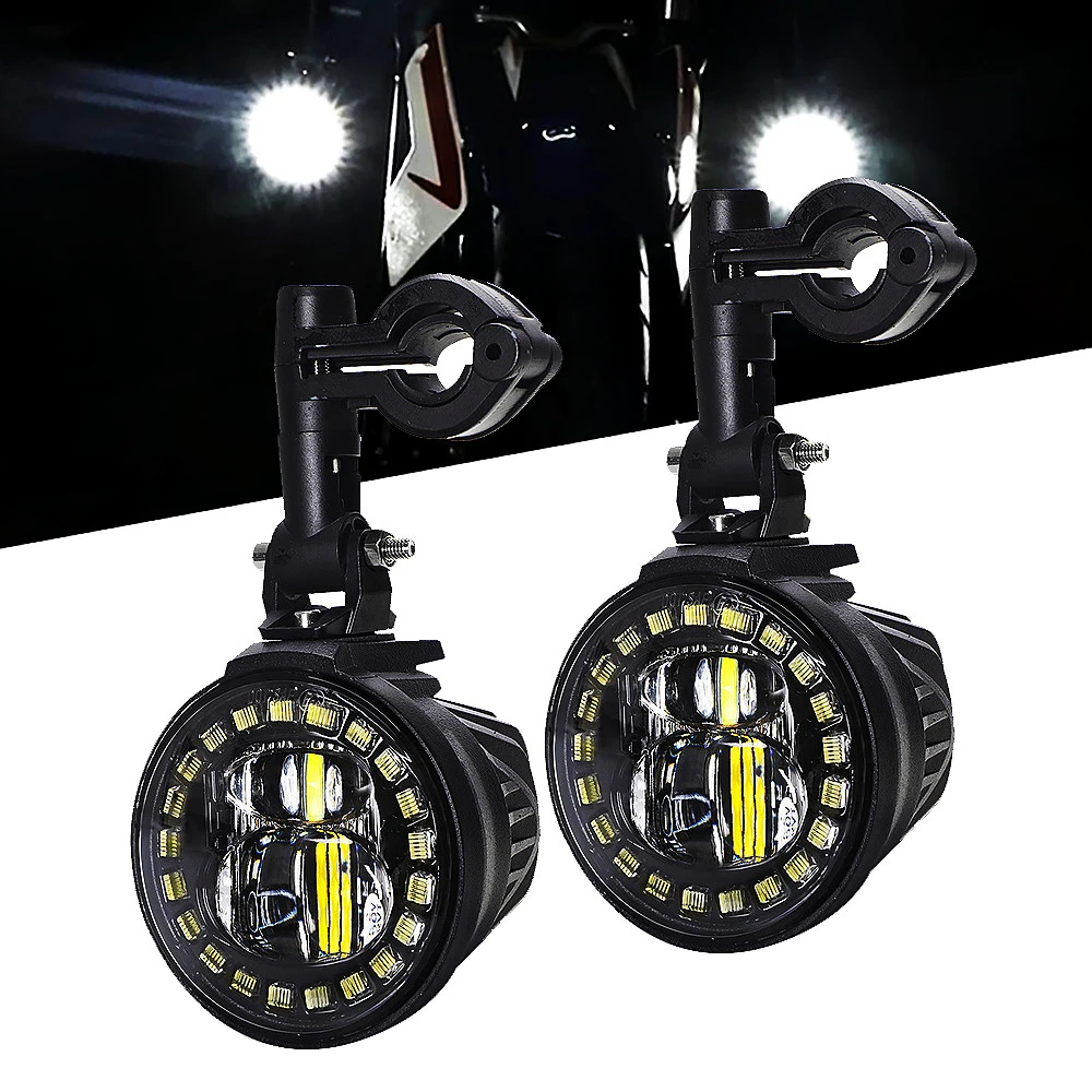 NEW LED Fog Light With Hole DRL for Triumph Tiger Trident 660 W800 Z650 ...