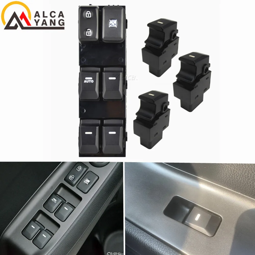 Electric Power Master Window Switch Button Set For Kia Sportage 2011 ...