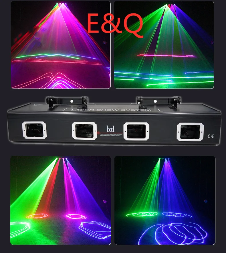 Forte-RGBY-Laser-Show-System-4-Lens-Stage-Disco-Party-Decora-o-de-Natal ...