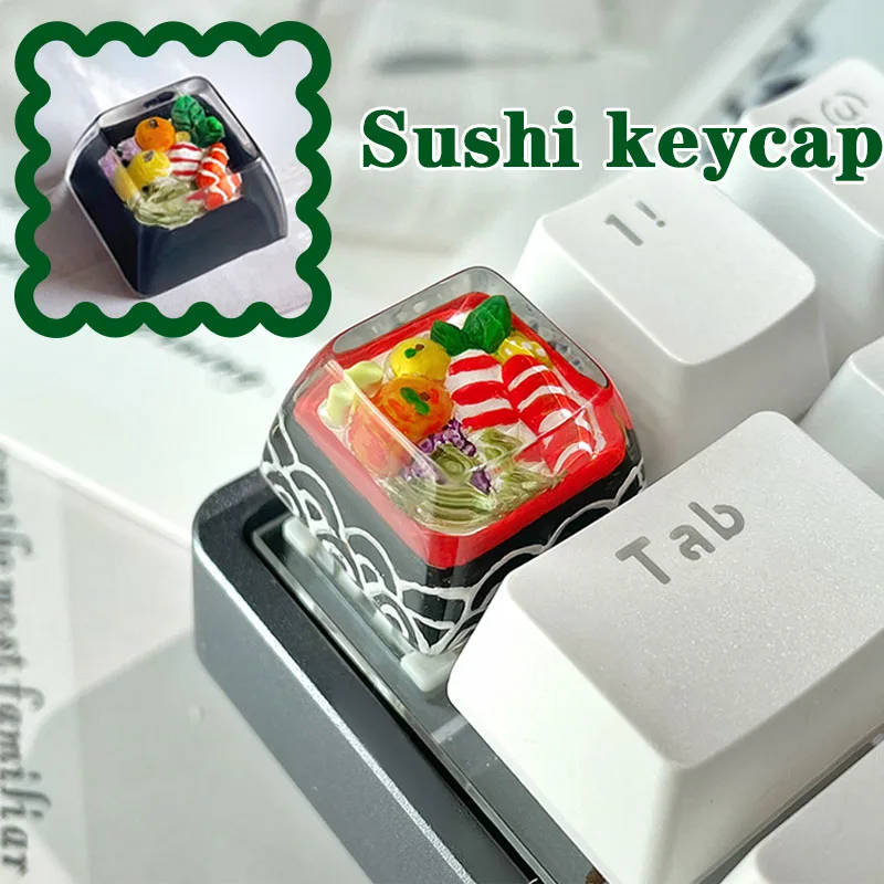 Key Caps Covers Keys Sushi Original Personality Resin Keycap ...