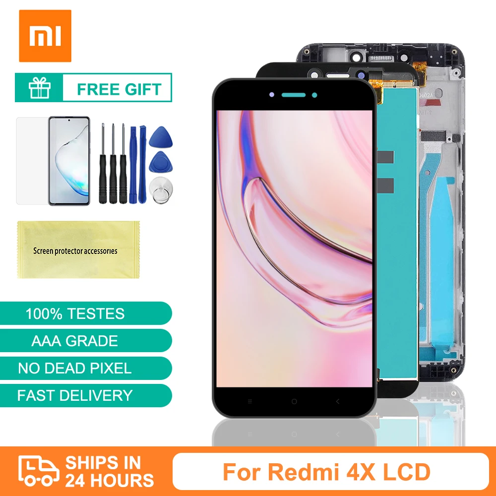 5.0 Original Original Original Lcd Para Xiaomi Redmi 4x Tela Sensível ...