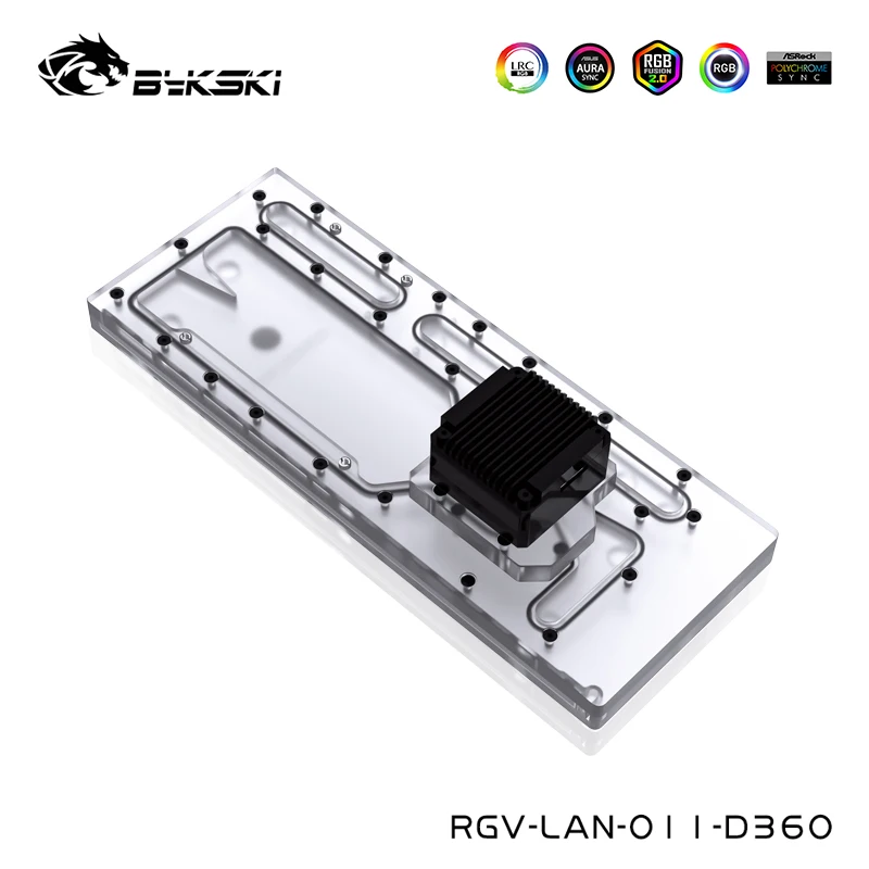 Bykski Acrylic Distro Plate Used For LIAN LI O11 Dynamic Case Dual ...