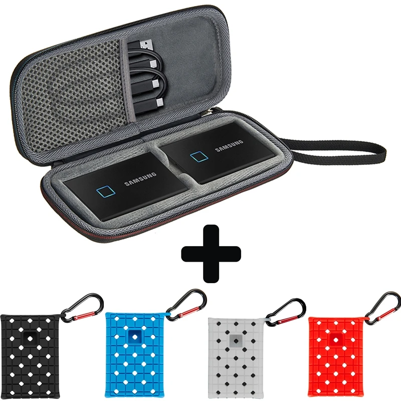 Newest Hard EVA Travel Case + Soft Silicone Cover for Samsung T7 Touch ...